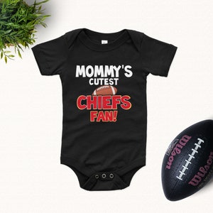 Mommys Cuttest Chiefs Fan Baby Bodysuit - Etsy