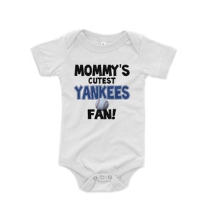 Mommy's Cutest Yankees Fan Baby Bodysuit - Etsy