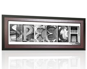 Creative letter art | Etsy