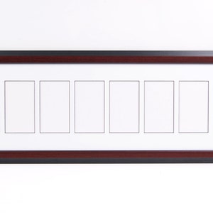 4x6 Multiple 2 3 4 5 6 7 8 9 10 Opening Mahogany Picture Frame With Mat ...