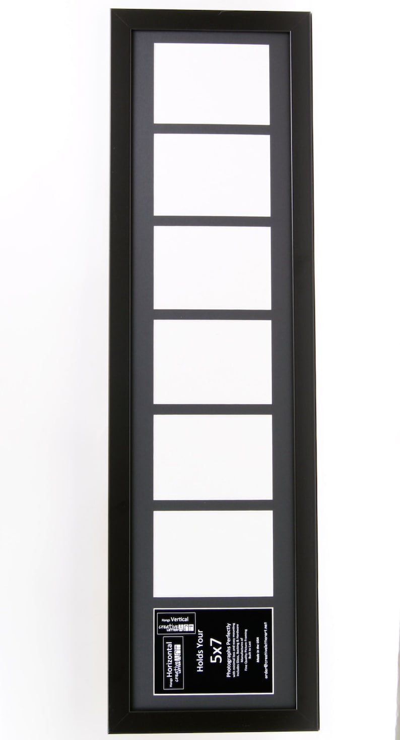 5x7 Multiple 3 4 5 6 7 8 9 10 Opening Black Picture Frame with | Etsy