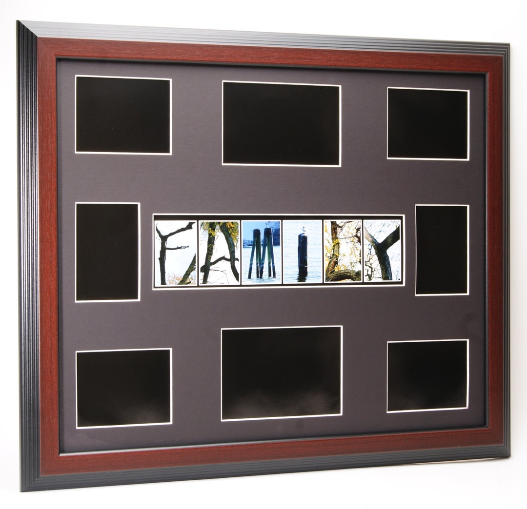 Family Tree Picture Collage Frame With Nature Themed Alphabet ...