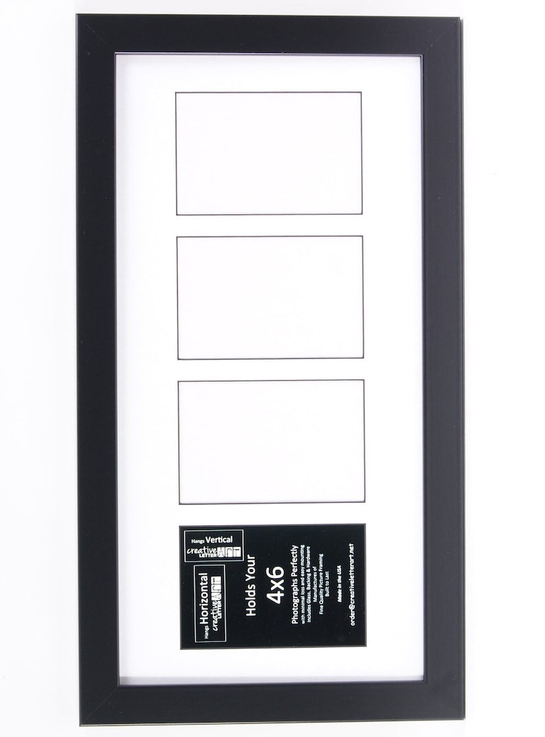 2 3 4 5 6 7 8 9 10 Multi Opening Black Picture Frame with Mat | Etsy