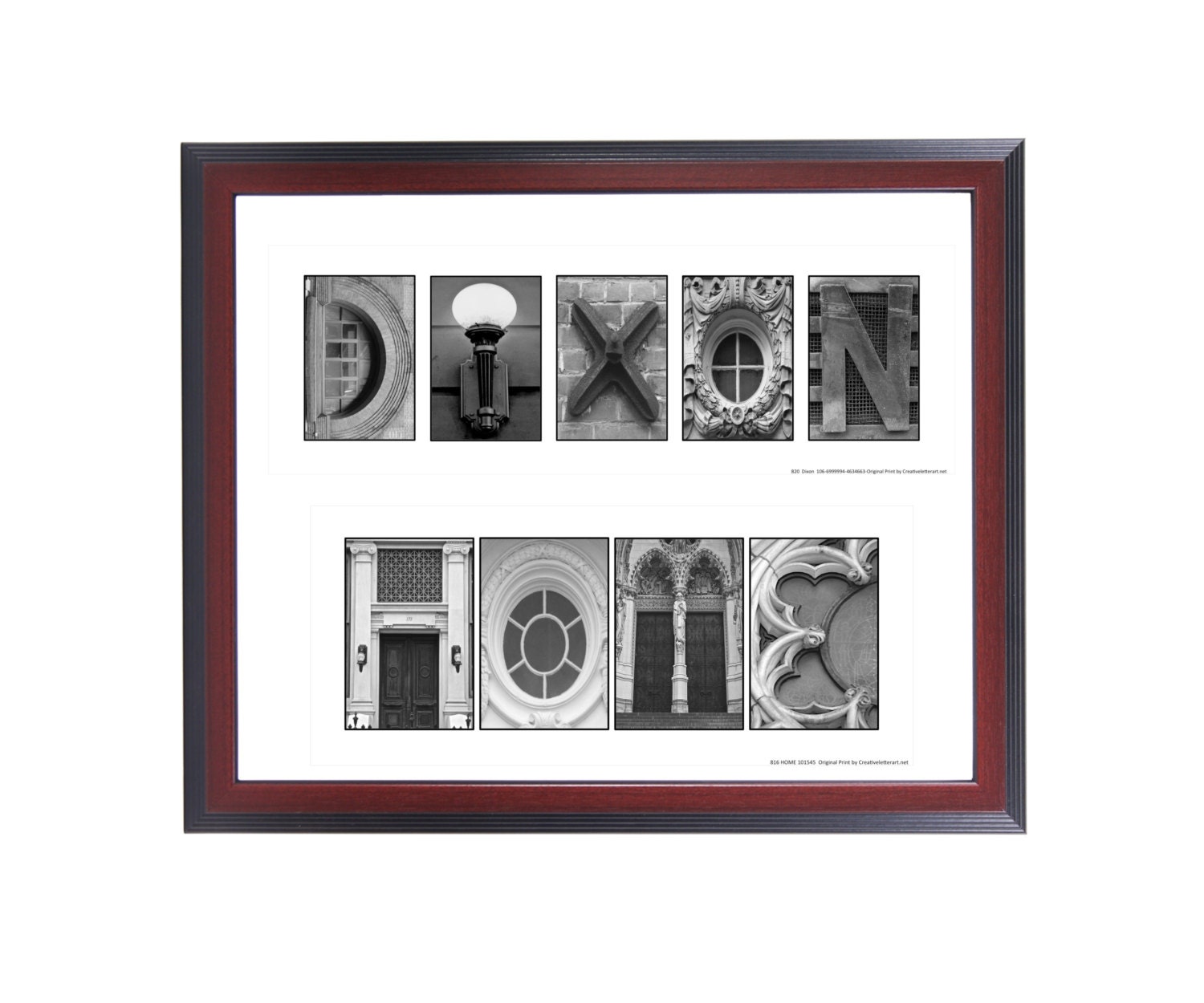 Double Name 16 by 20-inch Picture Frame w/ Architectural | Etsy