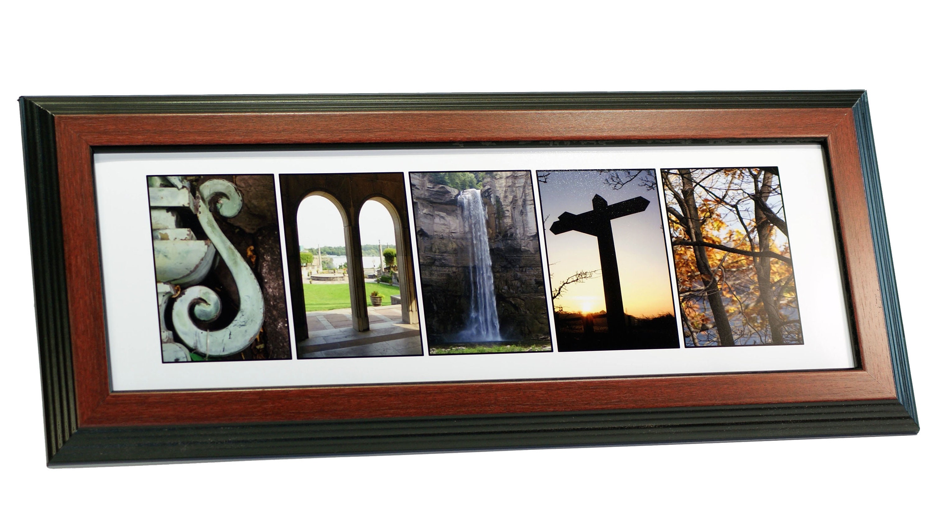 Framed Nature Last Name Sign Personalized Wedding Gift or | Etsy