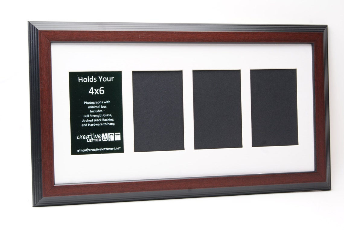 4 Multi Opening 10x20 Picture Frame With Mat to Hold 4 X 6 - Etsy