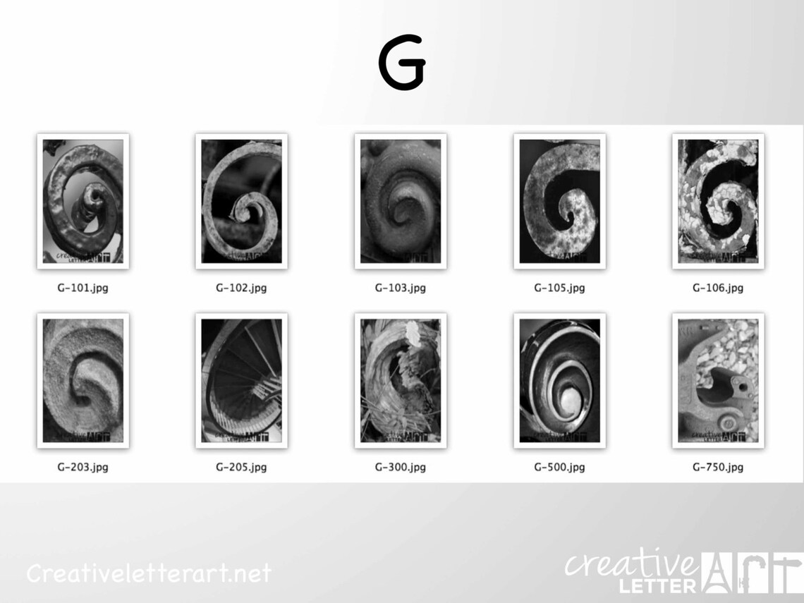 Letters G Collection 4x6 5x7 Alphabet Photography Print in - Etsy