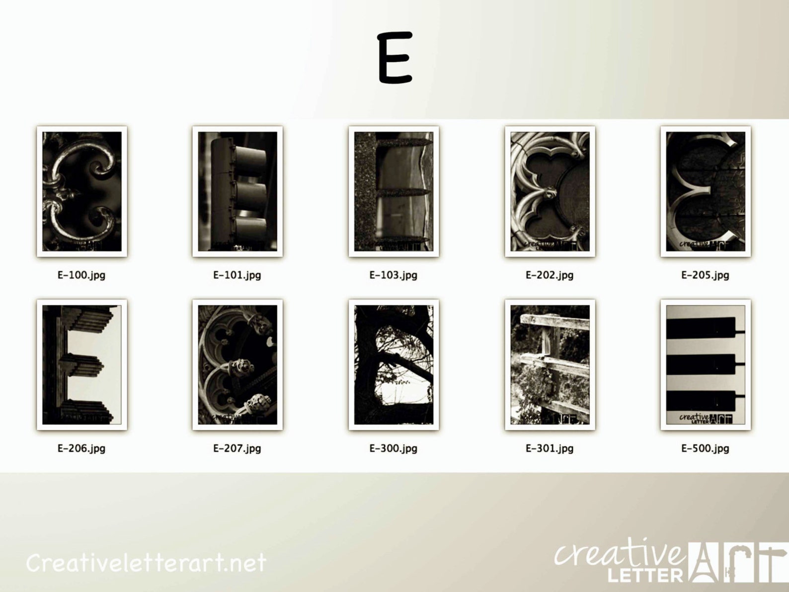 Letters E Collection 4x6 5x7 Alphabet Photography Print in | Etsy