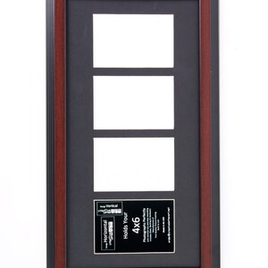 4x6 Multiple 2 3 4 5 6 7 8 9 10 Opening Mahogany Picture Frame With Mat ...