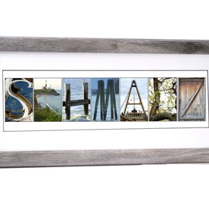 Framed Personalized Name - Original Alphabet Photography Wedding Gift ...