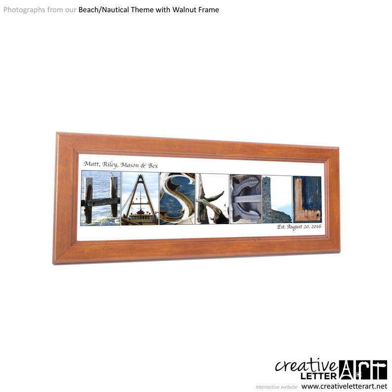 Framed Architectural Wedding Sign Last Name Picture Frame | Etsy