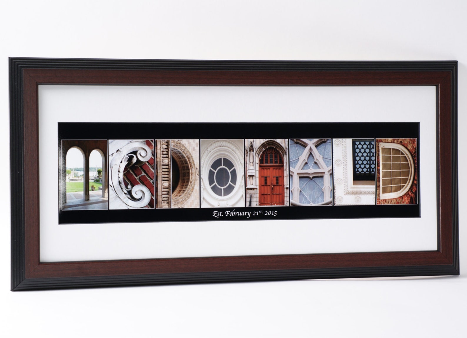 Framed Personalized Name - Original Alphabet Photography Wedding Gift ...