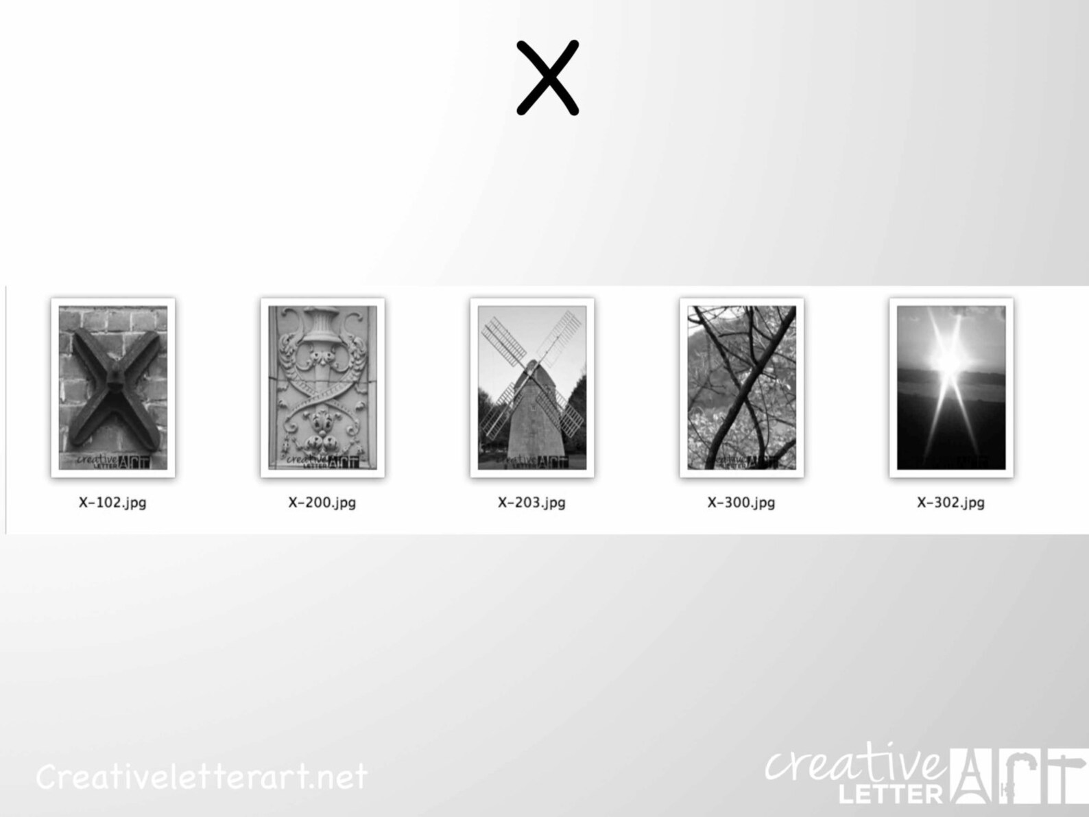 Letters X Collection 4x6 5x7 Alphabet Photography Print in - Etsy