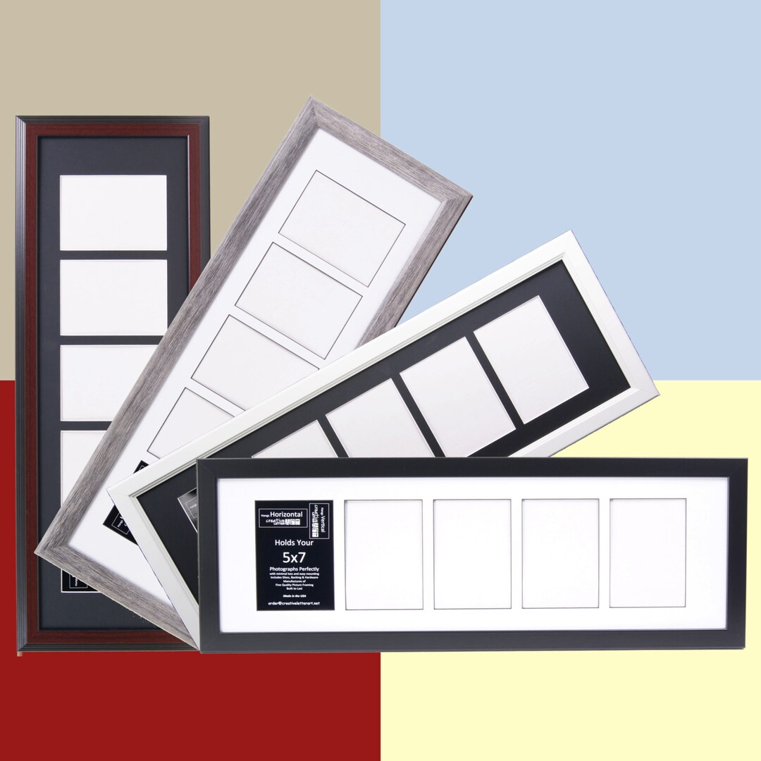 5x7 - 5 Opening Picture Frame - Holds Five 5x7 Photographs | Collage ...
