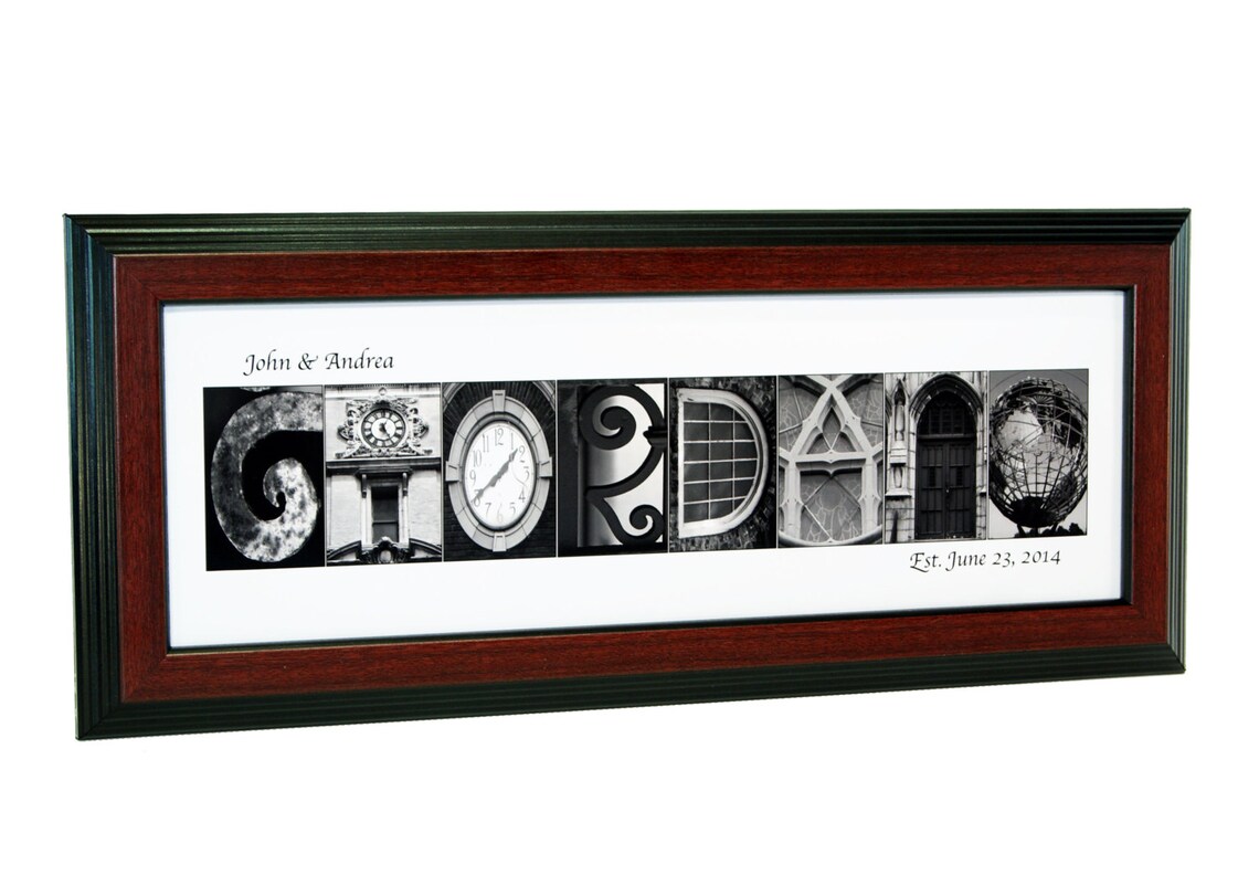 Wall Art Name Sign Created With Original Letter Art Alphabet ...