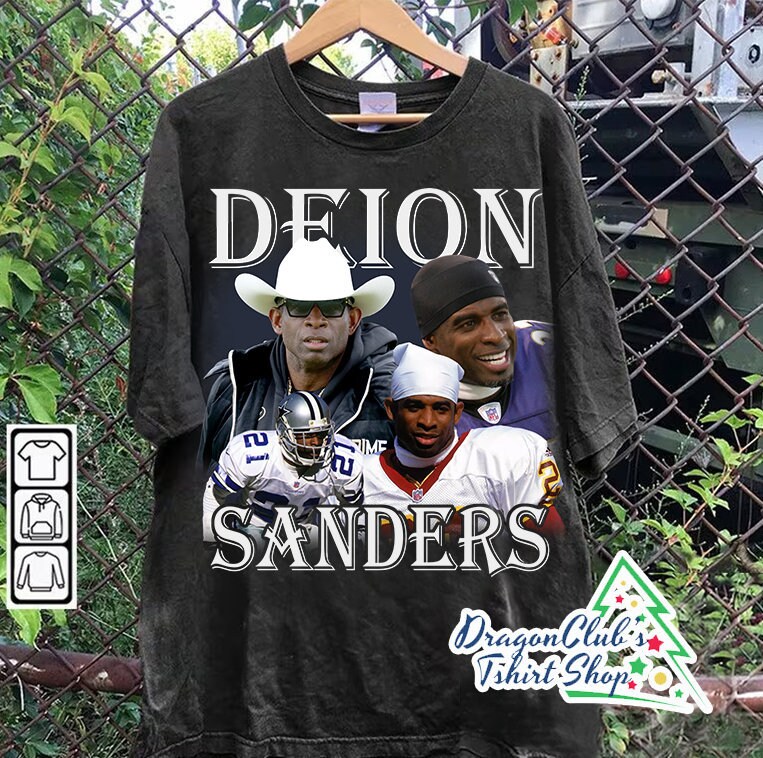 Vintage Deion Sanders Graphic T-shirt Deion Sanders T-shirt - Etsy