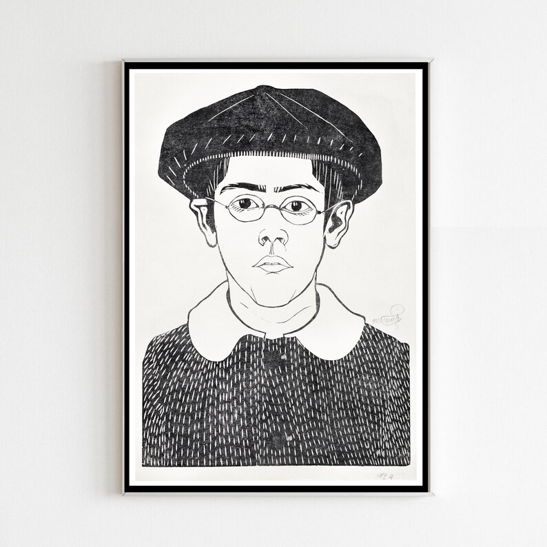 David Hockney Self Portrait Wall Art, Famous British Artist Poster ...