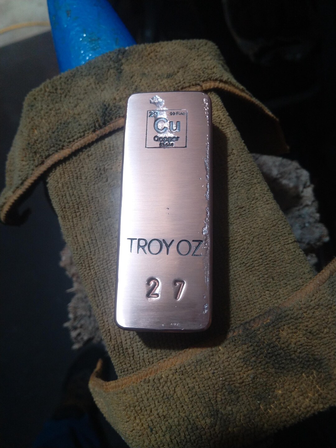 Hand Poured Solid Copper Bar / Ingot; Polished - .99 Fine, Customizable ...