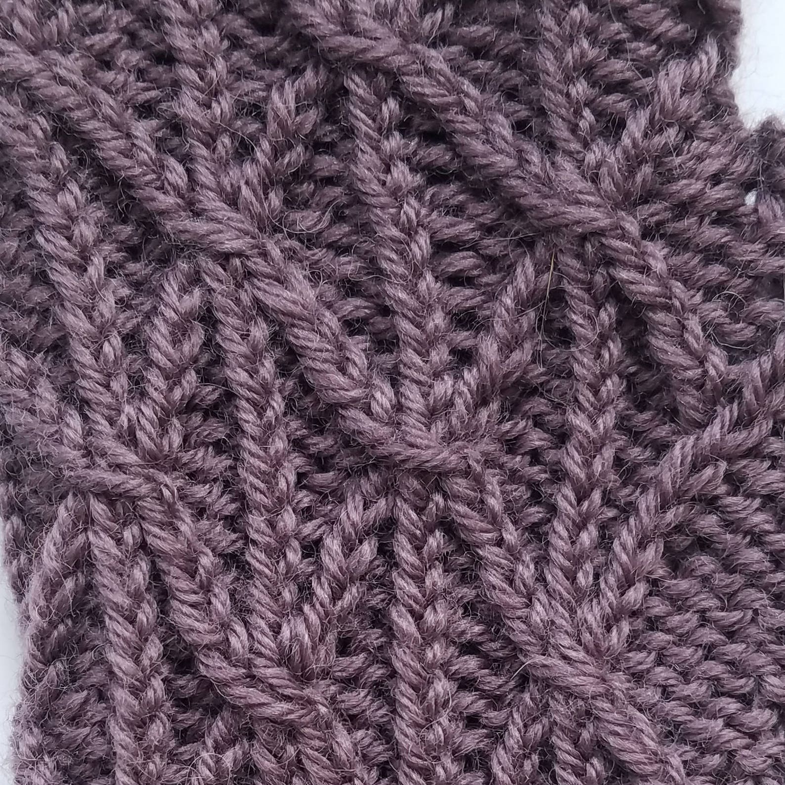 Knit Fingerless Gloves Pattern // Rhombic Mitts // Pattern Only ...