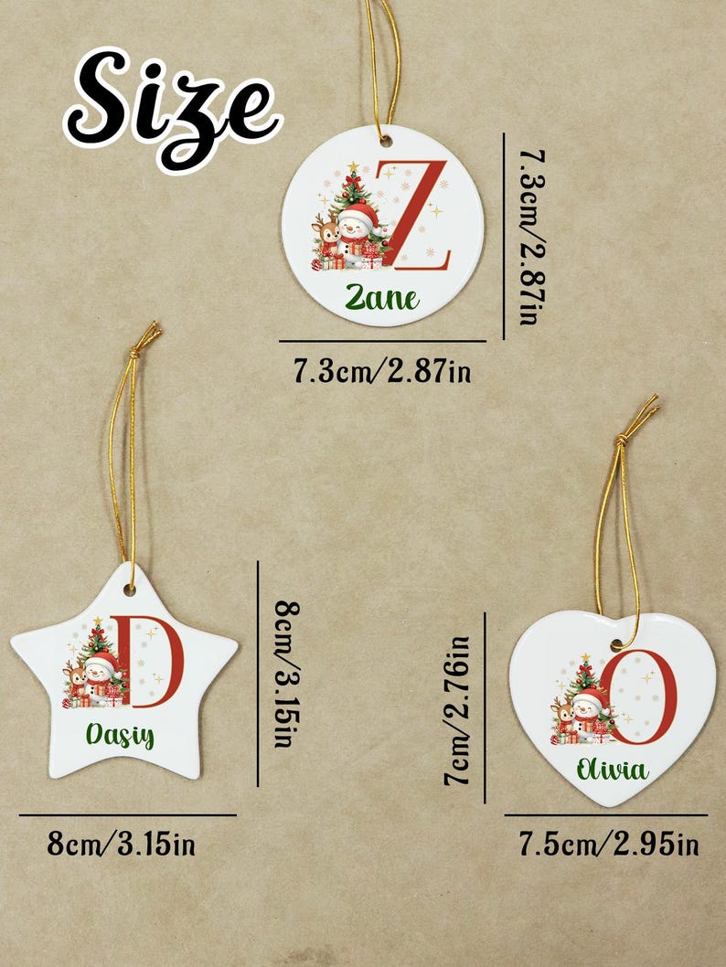 Custom Christmas Decorations With Name,personalized Christmas Tree ...