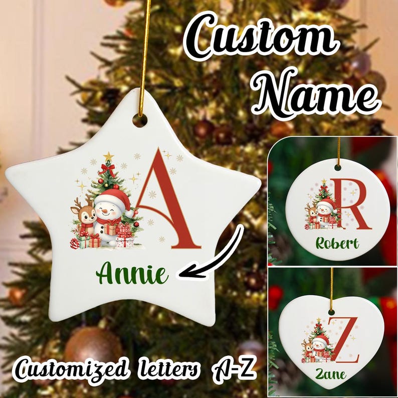 Custom Christmas Decorations With Name,personalized Christmas Tree ...