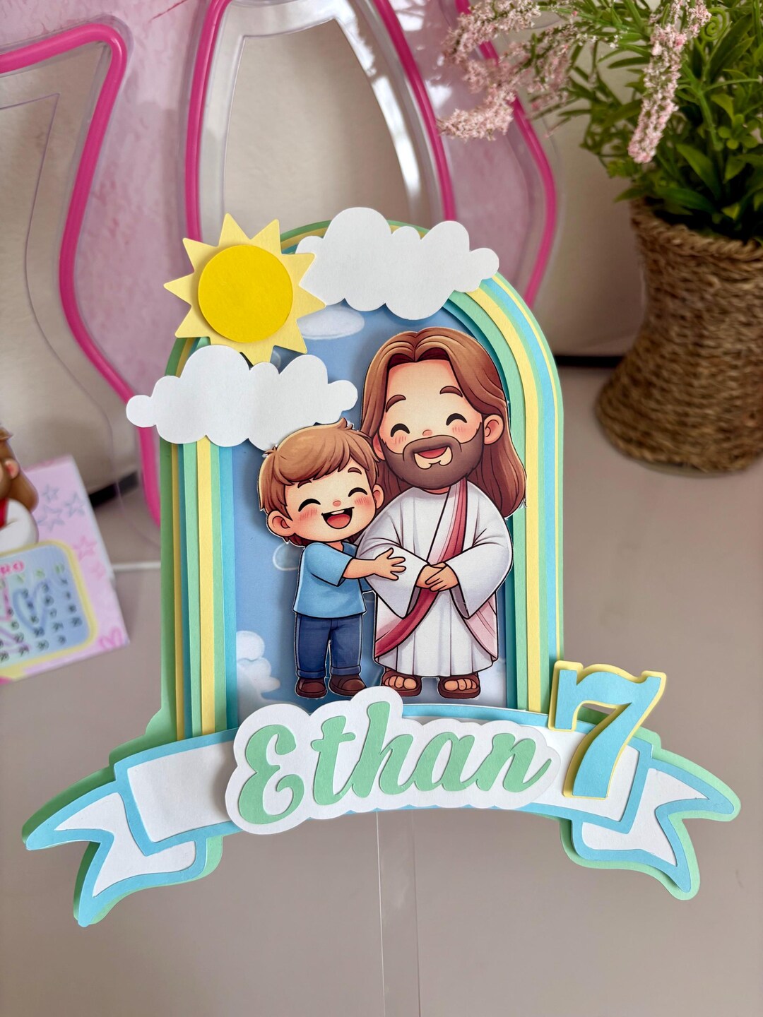 Jesus Boy Cake Topper - Religious Cake Decoration - Etsy