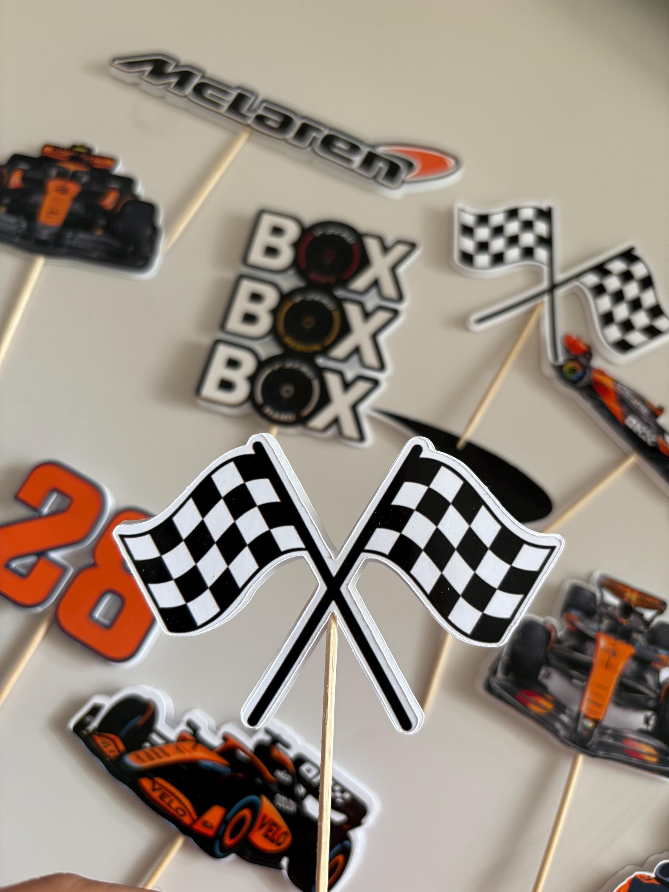 Personalized Formula 1 Cupcake Toppers | Racing Car Party Decorations ...
