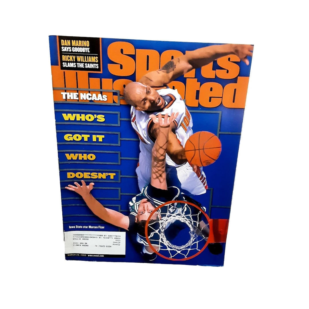 Sports Illustrated March 20 2000 Marcus Fizer Iowa State Dan Marino - Etsy