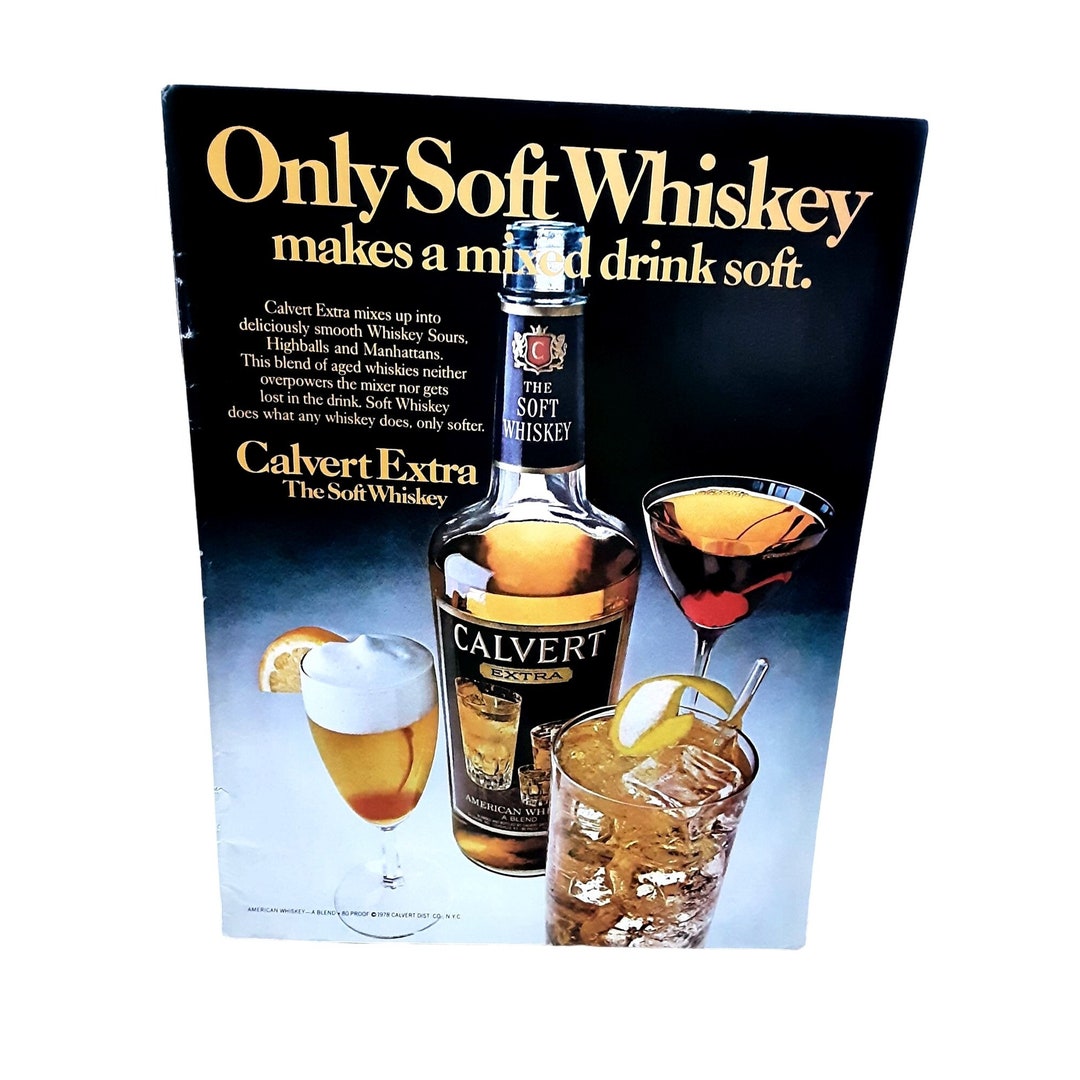 1978 Calvert Extra Soft Whiskey Ad Vintage Original - Etsy