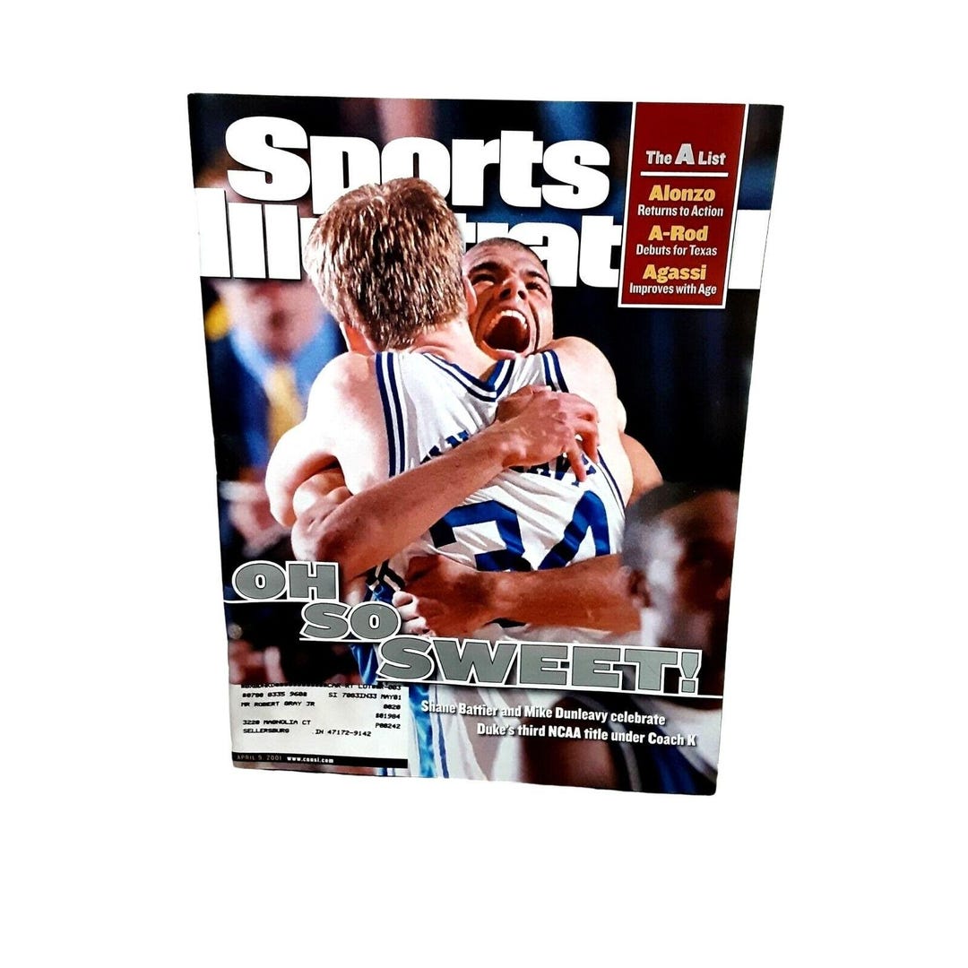 Sports Illustrated Magazine April 9 2001 Mike Dunleavy Shane Battier ...
