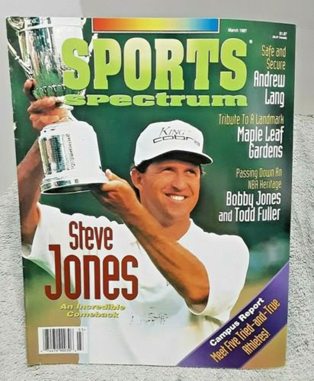 Steve Jones Sports Spectrum Magazine March 1997 Golf Collectible Issue ...