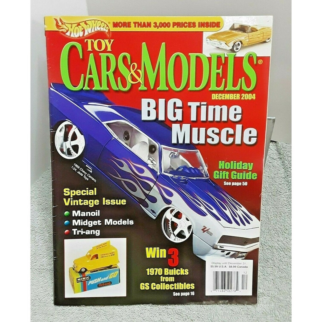 Hot Wheels Toy Cars & Models Magazine December 2004 Big Time Muscle - Etsy