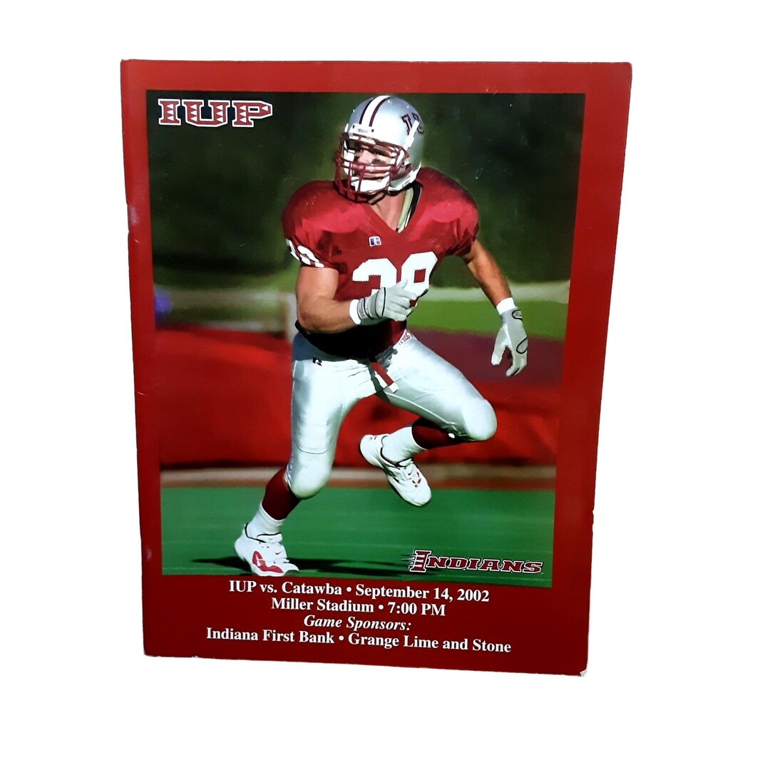 Catawba Vs IUP Indians Hawks Football Sept 14 2002 Indiana - Etsy
