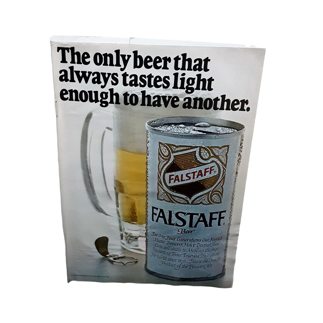 1970 Falstaff Beer Tastes Light to Have Another Original Print Ad - Etsy