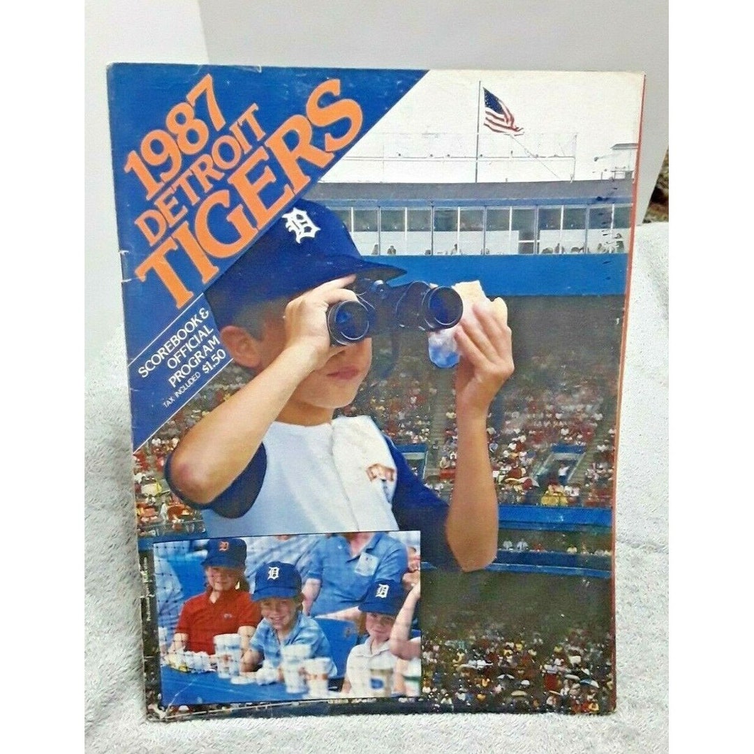 1987 Detroit Tigers Program With 3 Milwaukee Brewers Autographs on ...