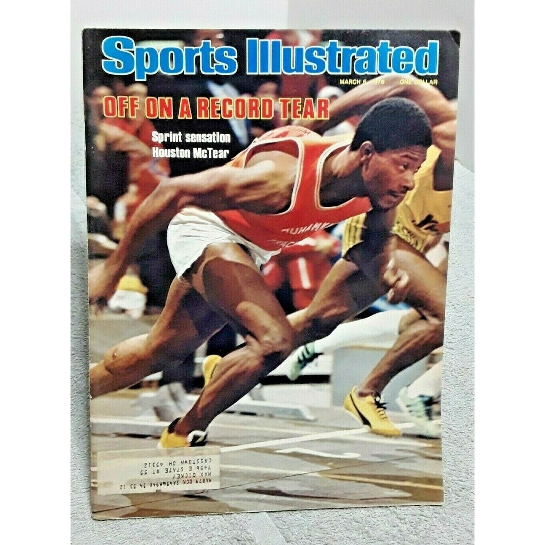 1978 Sports Illustrated Houston Mctear Track & Field Sprint Record ...