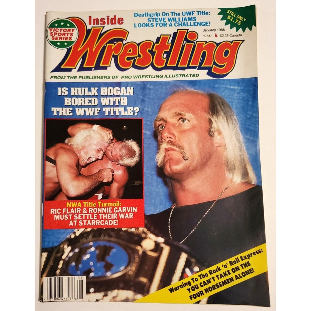 Inside Wrestling Magazine January 1988 Hulk Hogan Ric Flair Steve ...