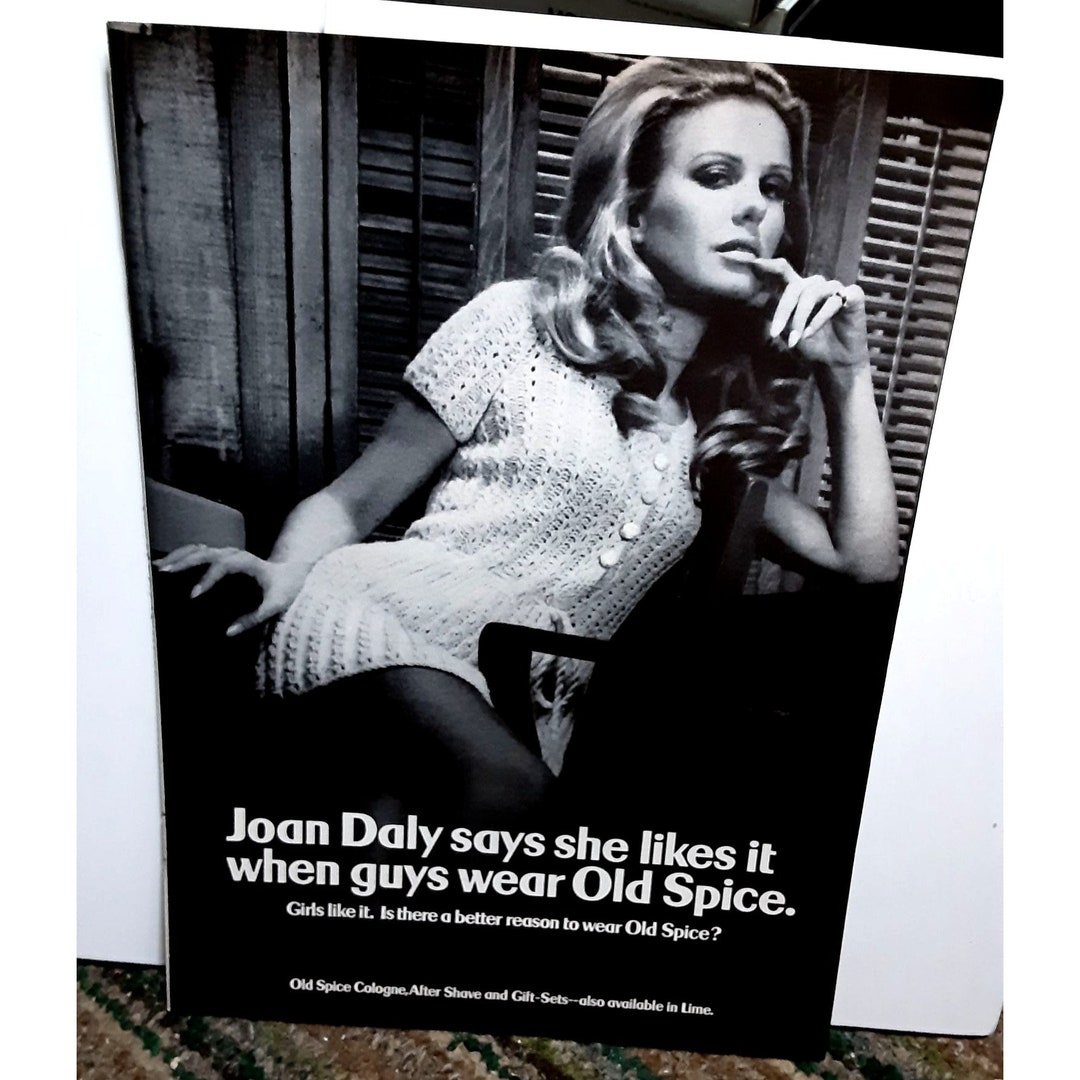 1969 Old Spice Joan Daly She Likes It Vintage Print Ad Original - Etsy