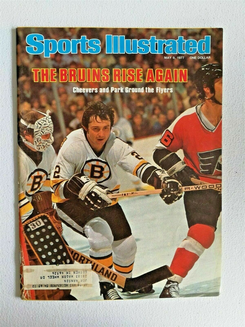 Sports Illustrated May 9 1977 Boston Bruins Brad Park and Gerry ...