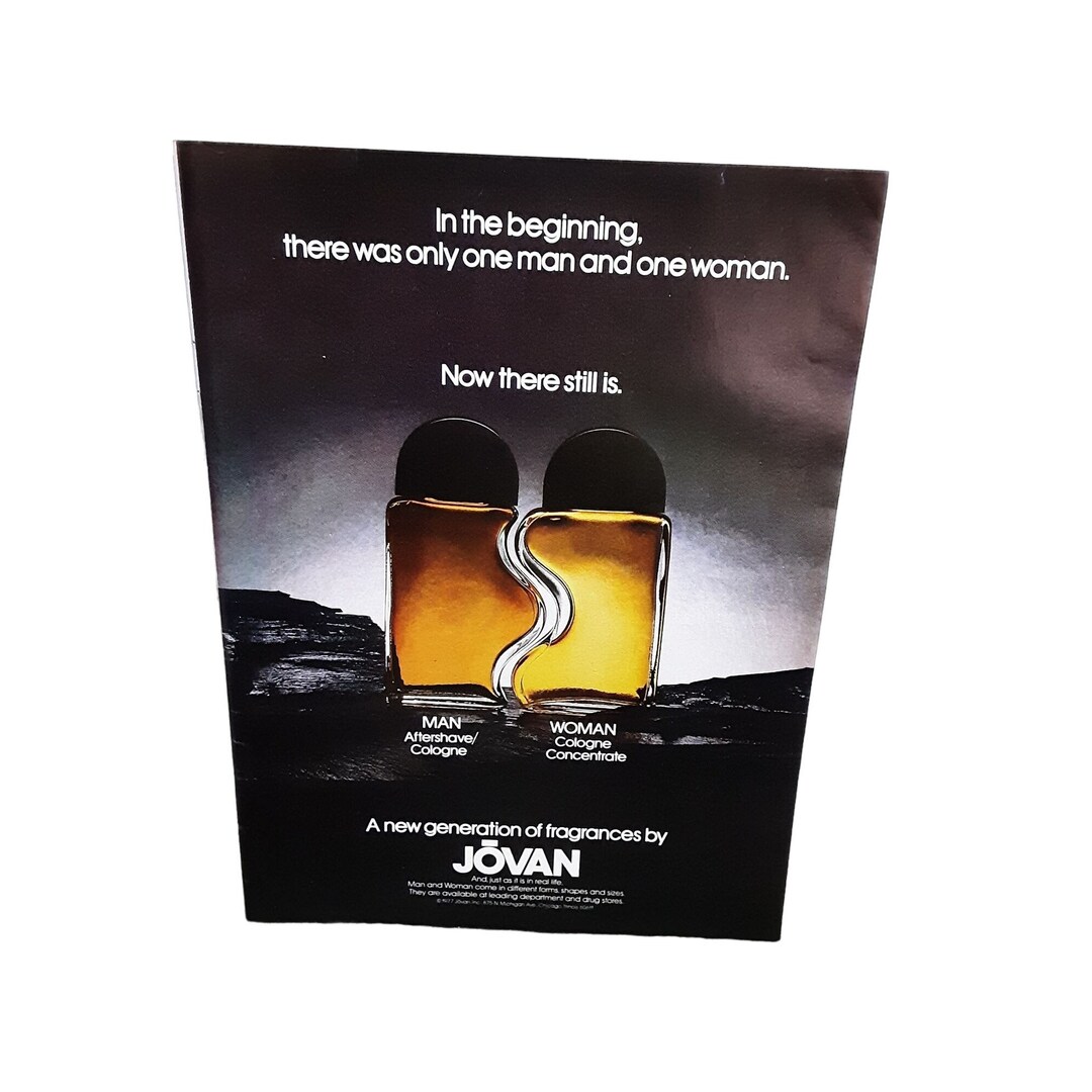 1979 Jovan Fragrance Beginning One Man One Woman Original Print Ad ...