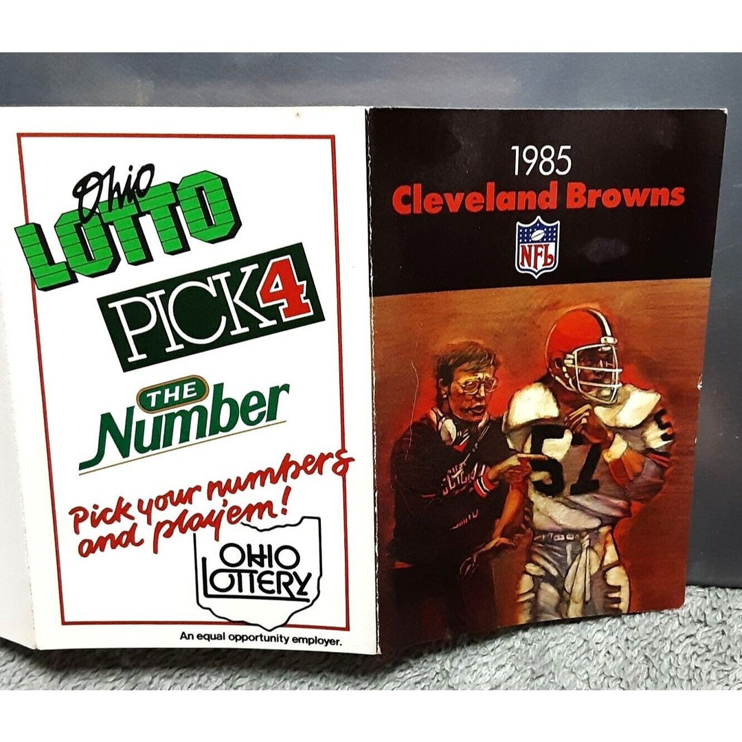1985 Cleveland Browns Foldout Schedule Ozzie Newsome - Etsy
