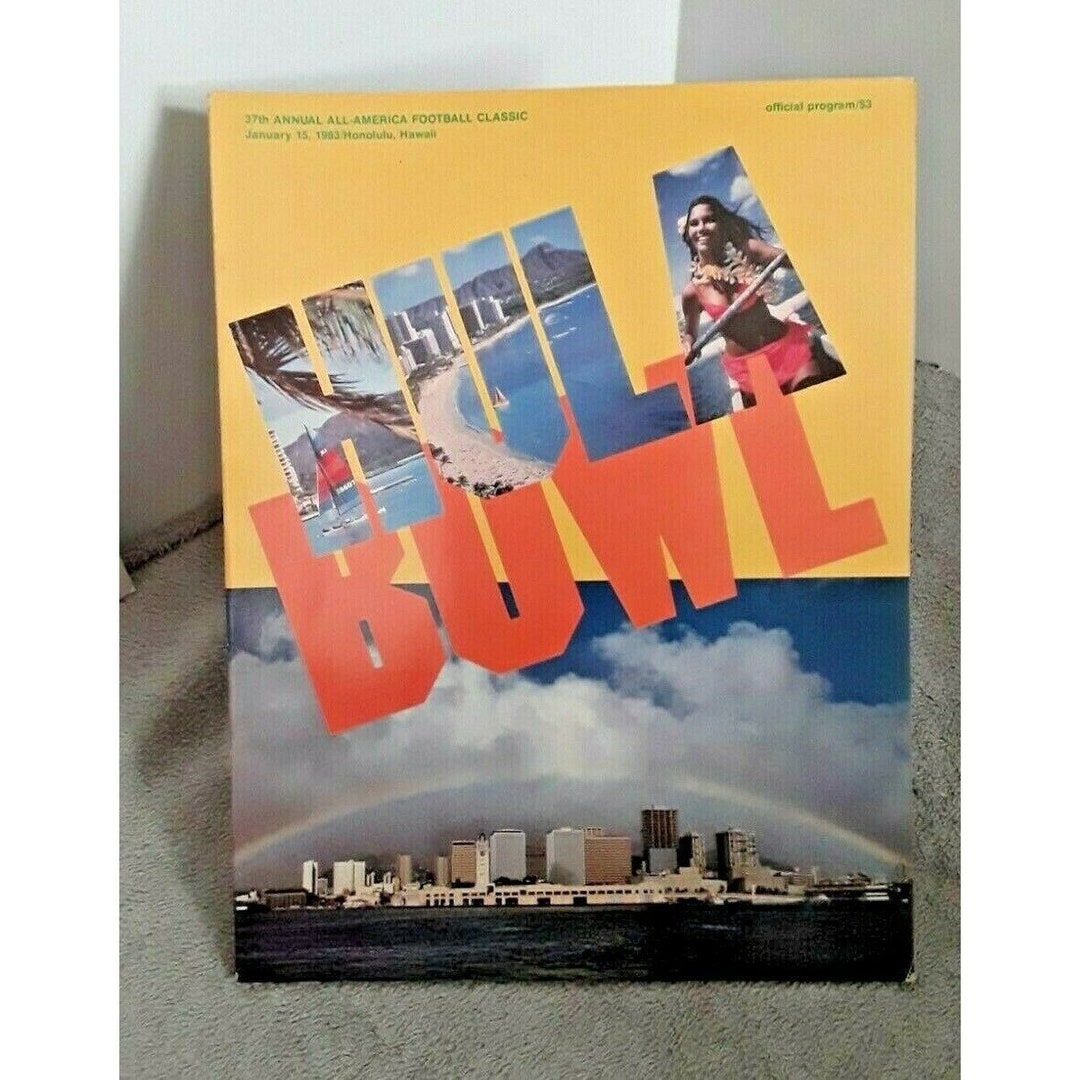 1983 Hula Bowl Collage Football Program All America Dan Marino Featured ...