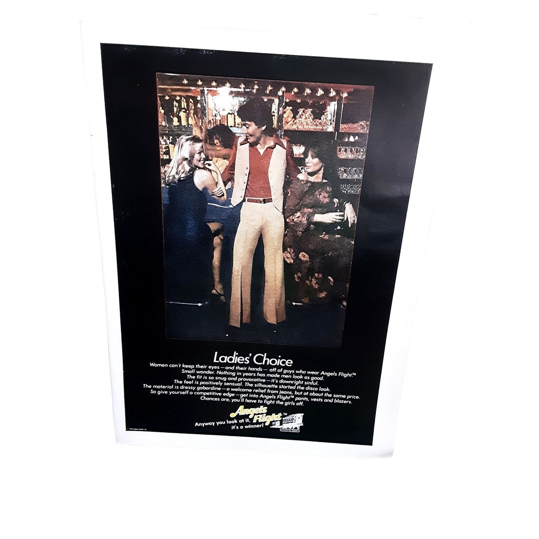 1978 Angels Flight Mens Clothing Ladies Choice Ad Vintage Print Ad 70s ...