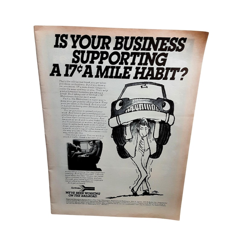 Vintage Train Car Ad - Etsy