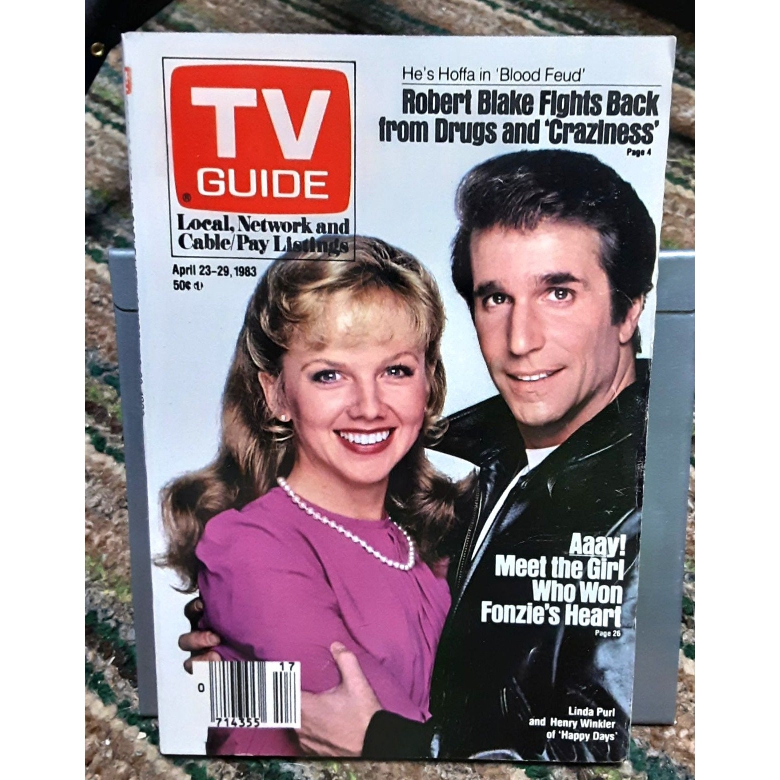 TV Guide Apr 23 1983 Happy Days Henry Winkler Linda Purl NO - Etsy