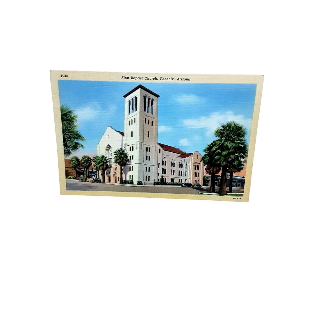 30s First Baptist Church Phoenix Arizona Linen Post Card - Etsy