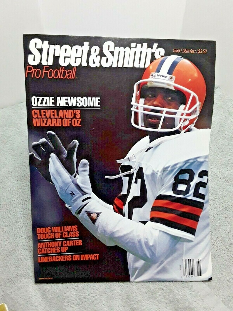 1988 Street & Smith’s Pro Football Magazine Ozzie Newsome Cleveland ...