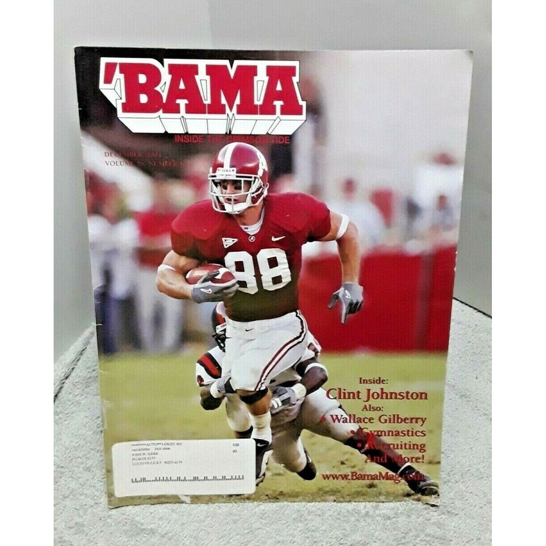 Bama Inside the Crimson Tide Magazine December 2004 Clint Johnston - Etsy