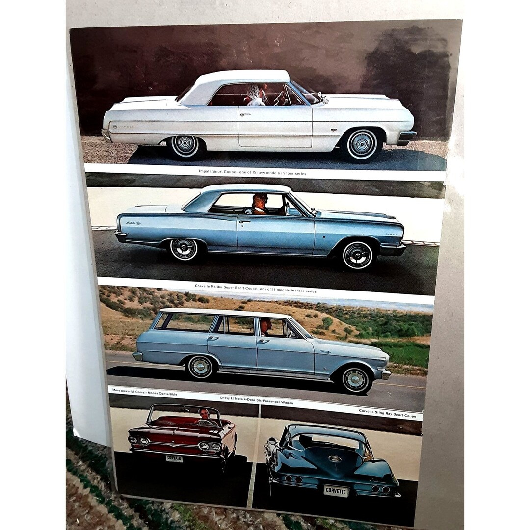 1964 Chevy Impala Chevelle Malibu II Nova Corvette Corvair Print Ad ...