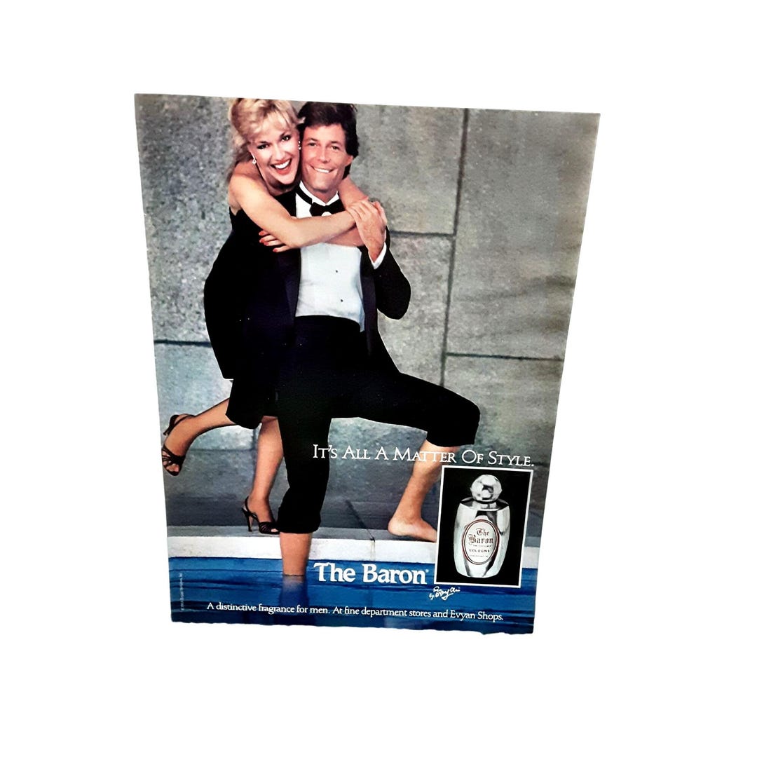 1984 the Baron Cologne Man Woman Original Print Ad - Etsy